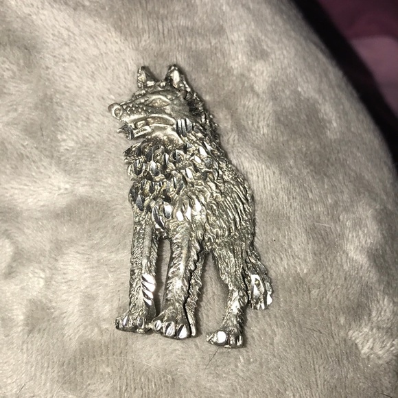 Jewelry | Gorgeous Pewter Wolf Pin | Poshmark